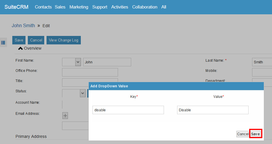 SugarCRM Plugins Dynamic Dropdown Urdhva Tech Pvt Ltd 
